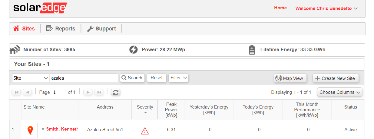 Navigating the SolarEdge portal